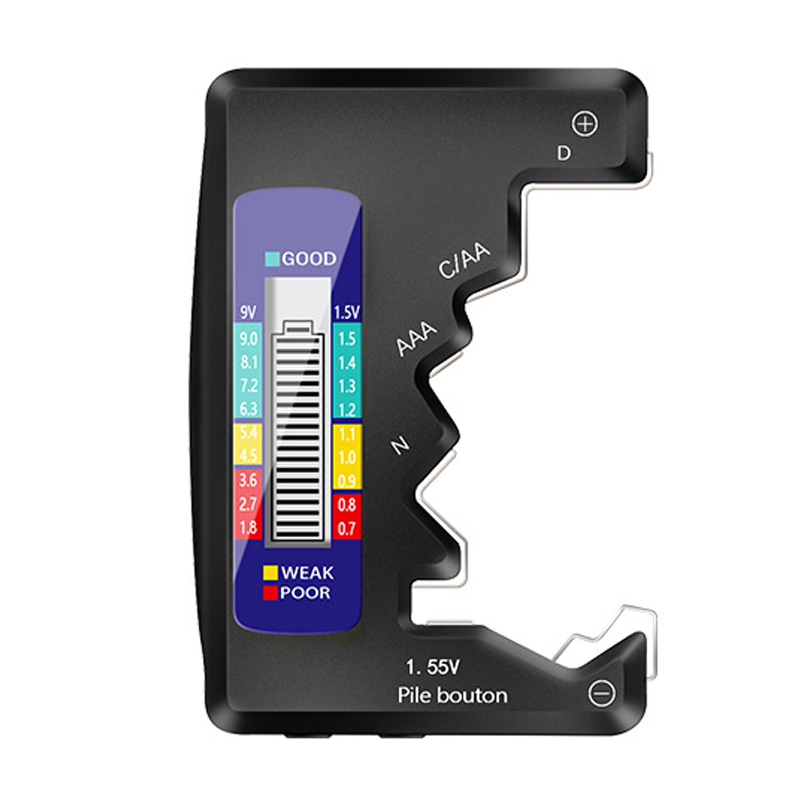HES Battery Tester - LCD Display - Power Indicator - No Batteries ...
