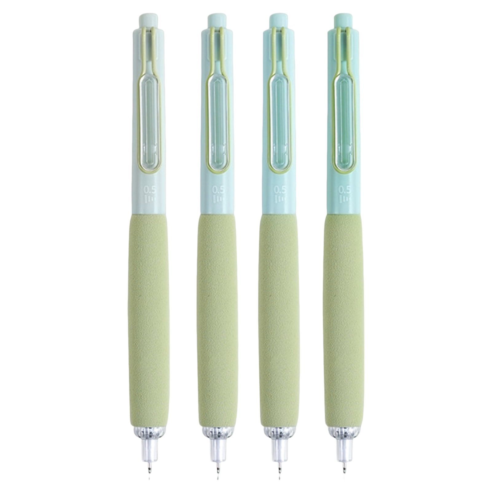 HES Comfortable Grip Pen Press Gel Pen Set of 4 Press Type Gel Pens ...