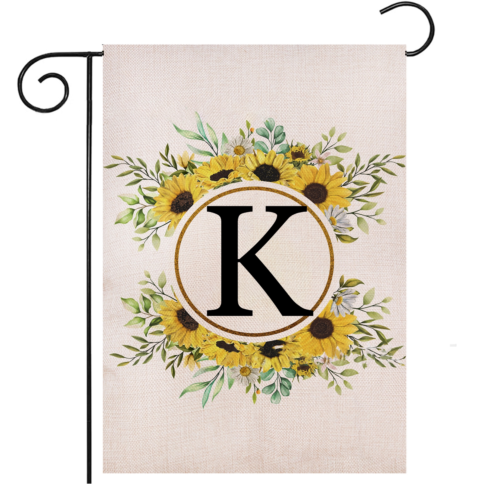 HES Double Garden Flag Front Yard Decor Letter Garden Flag Double Sided ...