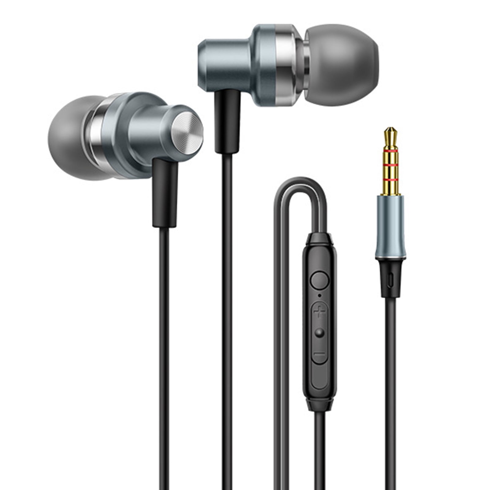 HES V3 Wired Earbud Wire Control Plug Play Stereo Surround Noise ...