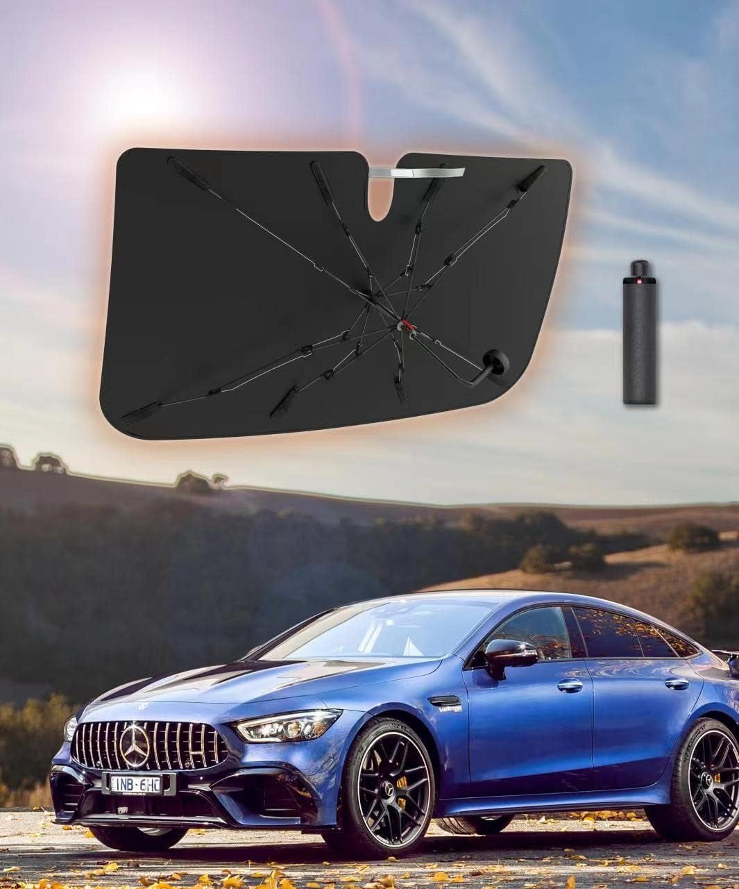 HESASDG 2025 Upgrade Seamless Full Cover Windshield Sun Shade Umbrella ...