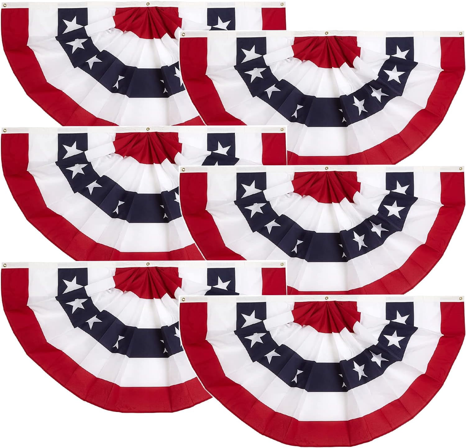HESASDG 6PCS 1.5 x 3 Ft 4th of July Decorations Memorial Day ...