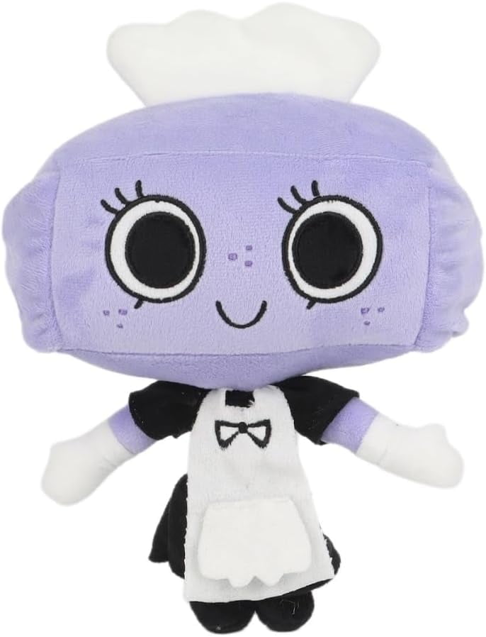 HESASDG Dandy's World Plush Toys, 10" Lavender Maid Tisha Cartoon Plush ...