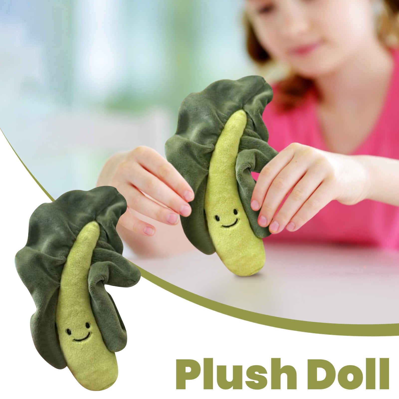 HESASDG Jellycat Vegetable Leaf Plush Toys, 8" Lovely Soft Leaf ...