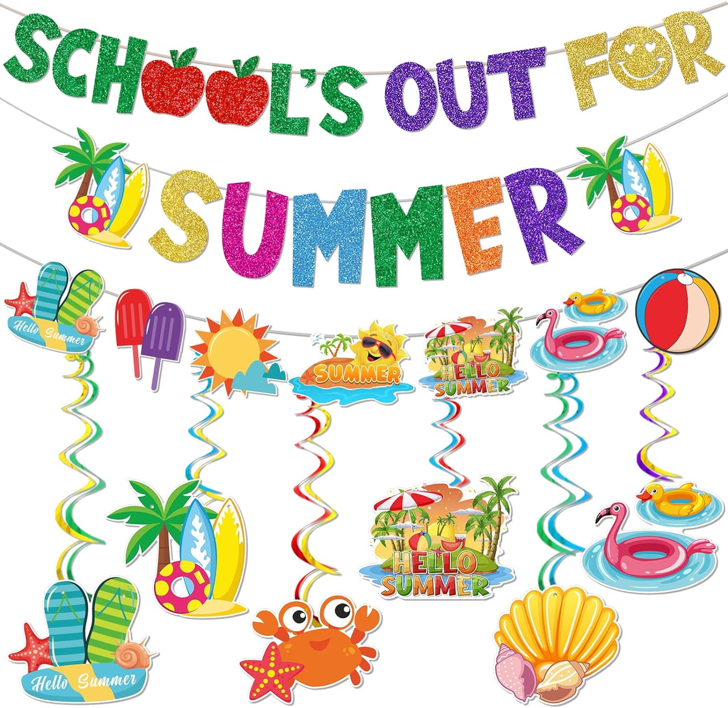 HESASDG School's Out for Summer Banner & Decorations, End of School ...