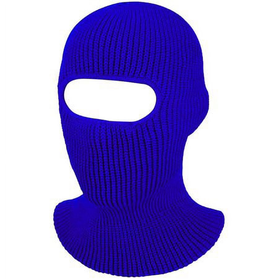 HESHENG 1-Hole Knitted Full Face Cover Adult Winter Ski Balaclava ...