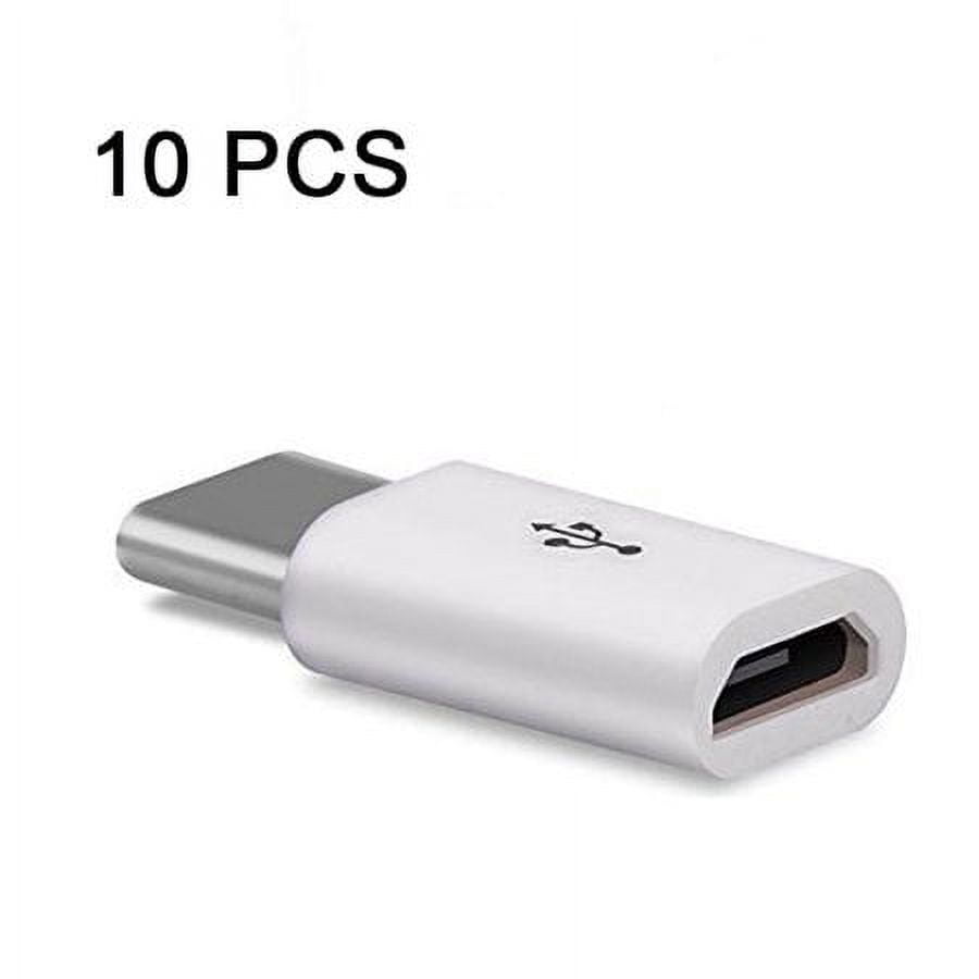 HESHENG 10 Pcs USB 3.1 USB-C Type C Male to Micro USB Female Adapter ...