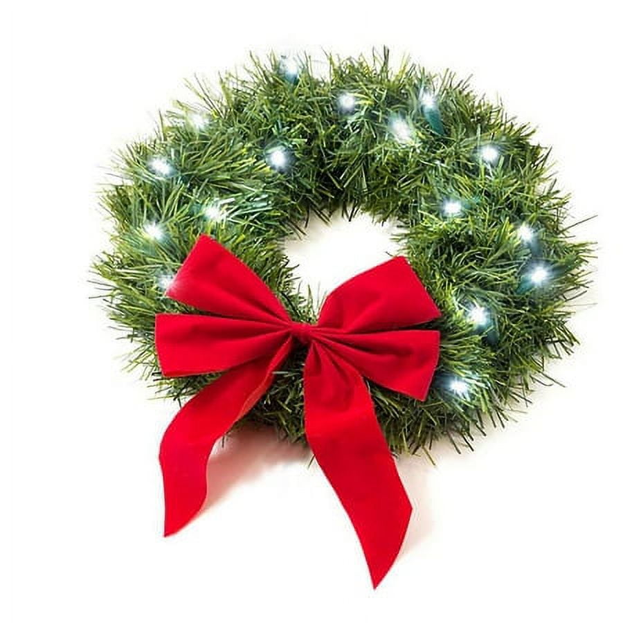 HESHENG XMAS Auto Accessories: Decorative Car Wreath with LED Lights ...