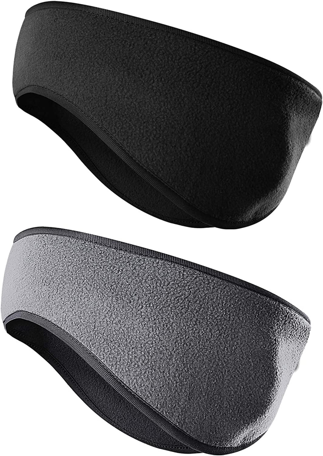 HESHENG Fleece Ear Warmers Headband Winter Ear Muffs for Men Women Kids ...