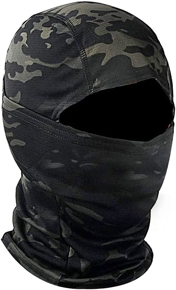 HESHENG Military Camo Face Mask Bandana Balaclava Hood Headwear for Men ...
