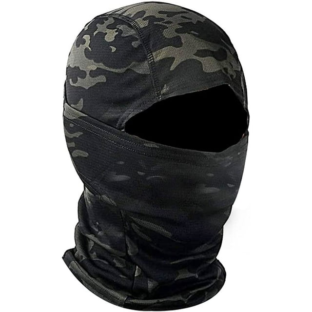 HESHENG Military Camo Face Mask Bandana Balaclava Hood Headwear for Men ...