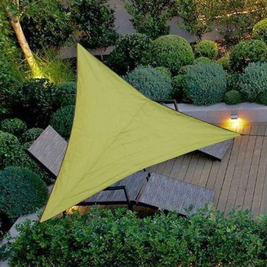 HESHENG Triangle Canopy Sun Shade Sail Water Resistant UV Block Patio ...