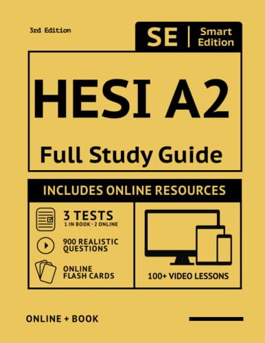 Pre-Owned HESI A2 Full Study Guide 3rd Edition: Complete Subject Review ...