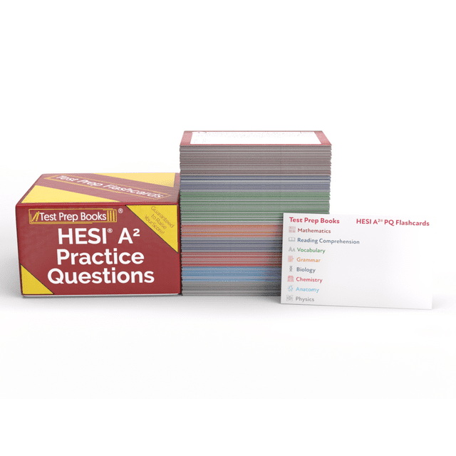 HESI A2 Practice Question Flashcards 2022-2023: HESI Exam Flash Card Study Guide and Practice ...