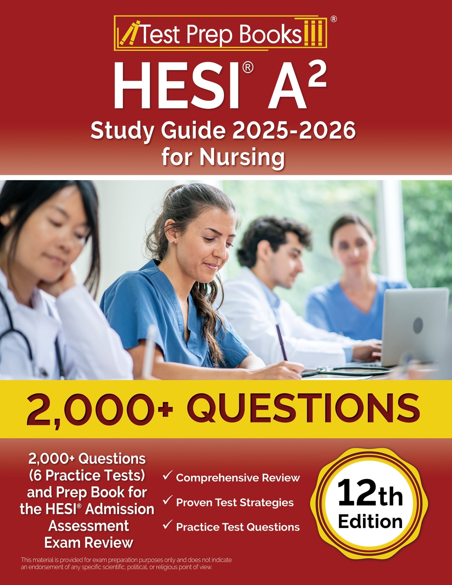 HESI A2 Study Guide 2025-2026 for Nursing: 2,000+ Questions (6 Practice ...