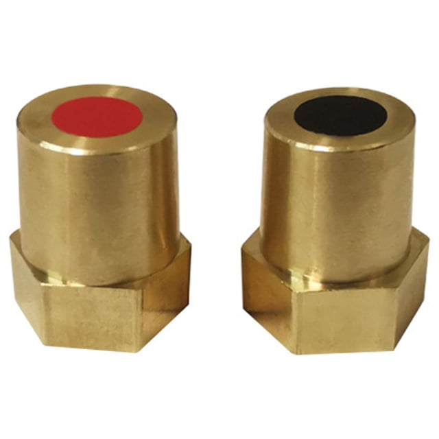 HESITONE 2Pcs Brass Side Post Terminal M10 M6 M8 Threads Stud Battery ...