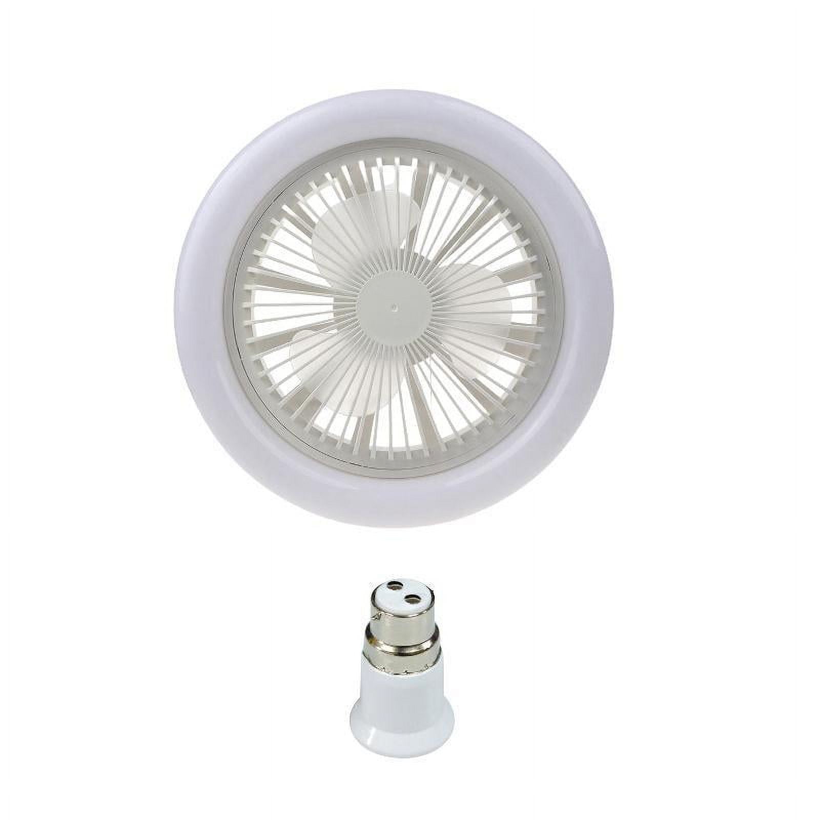 HESITONE E27 Intelligent Electric Ceiling Fan Light with B22 to E27 ...