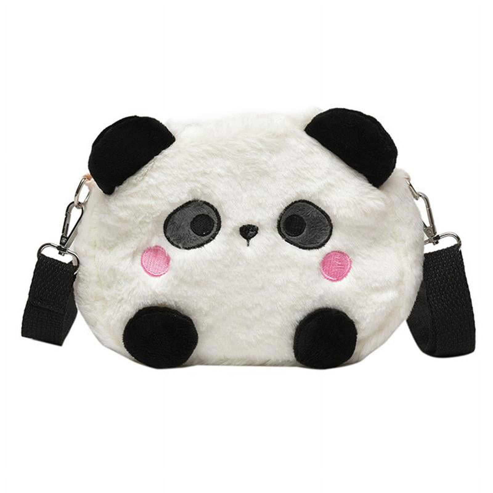 HESITONE for Creative Plush Handbag Shoulder Bag Panda Crossbody Bag ...