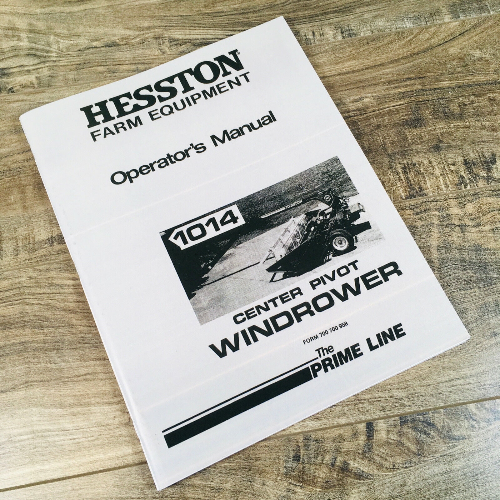 HESSTON 1014 CENTER PIVOT WINDROWER OPERATORS MANUAL OWNERS BOOK ...