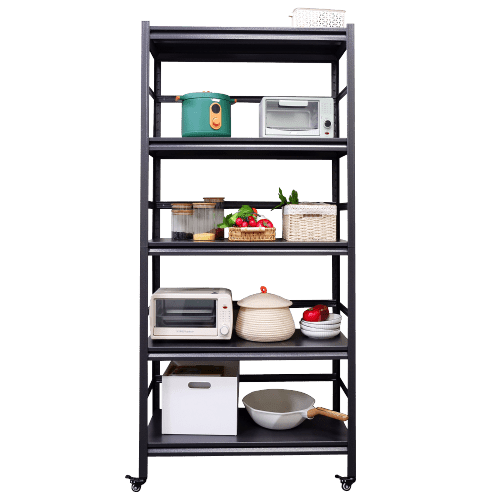 HESTINYSU 72 "H Adjustable Heavy Duty 5-Tier Metal Shelf, 1750LBS, with ...