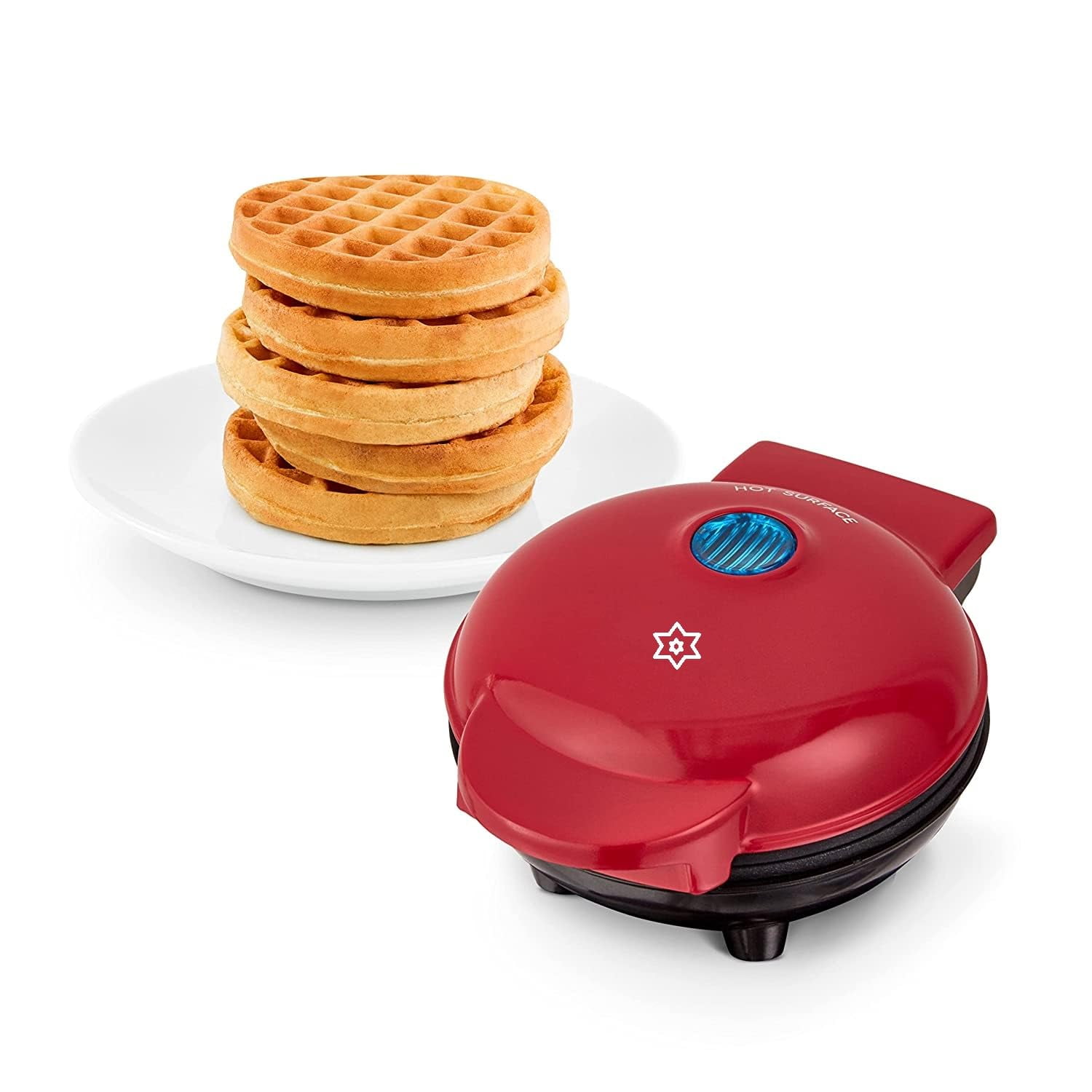HETARMI ENTERPRISE Mini Waffle Maker 4 Inch 350 Watts Stainless Steel ...