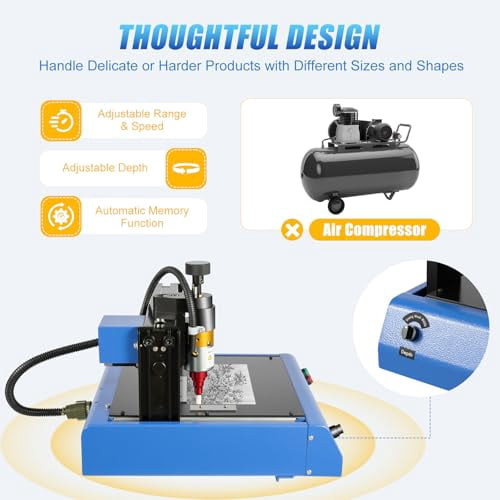 HETEPPTR Electric Metal Marking Machine 400W Jewelry Engraving Machine ...