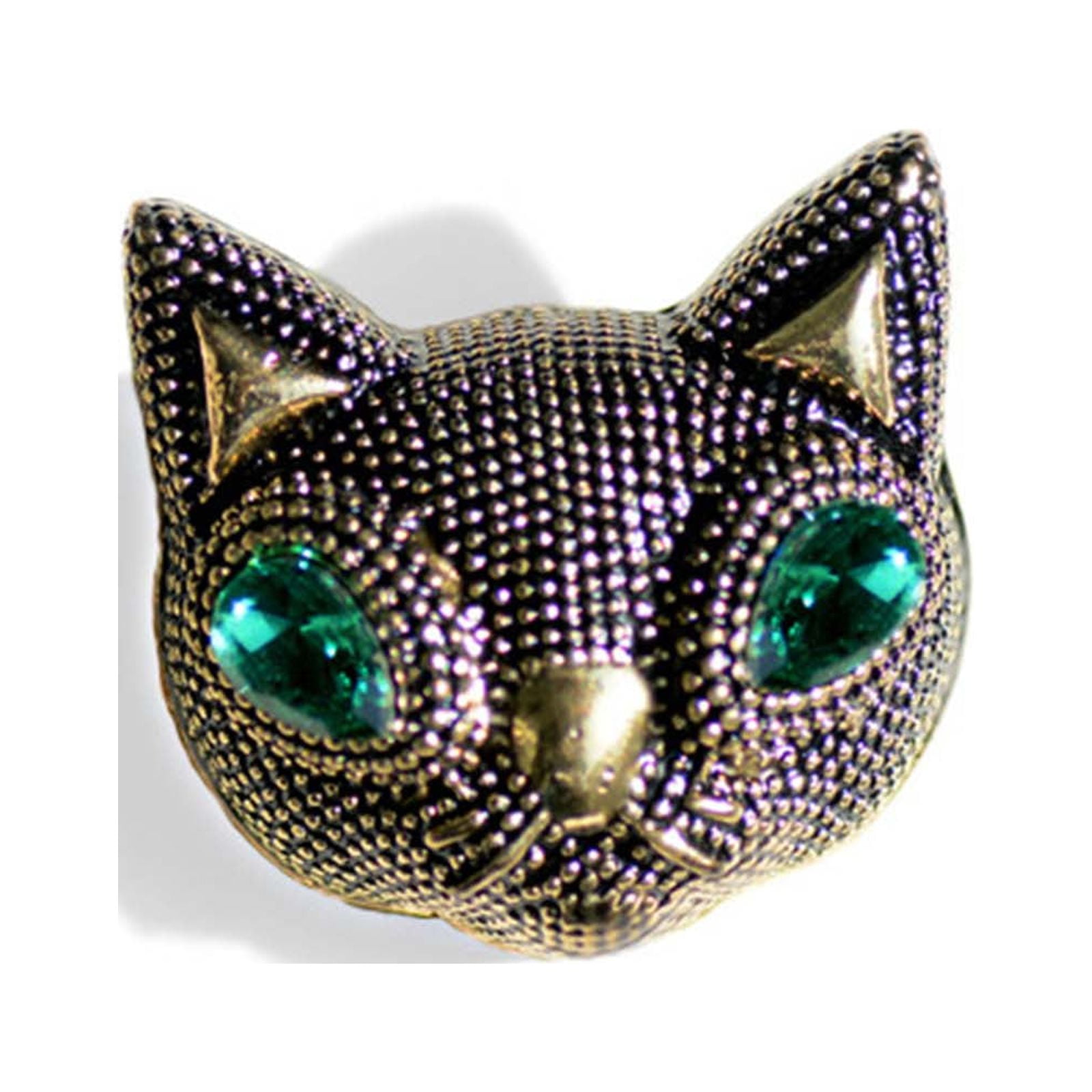 HETICA Animal Bronze Cat Head Brooch for Women, Safety Brooch Pins ...
