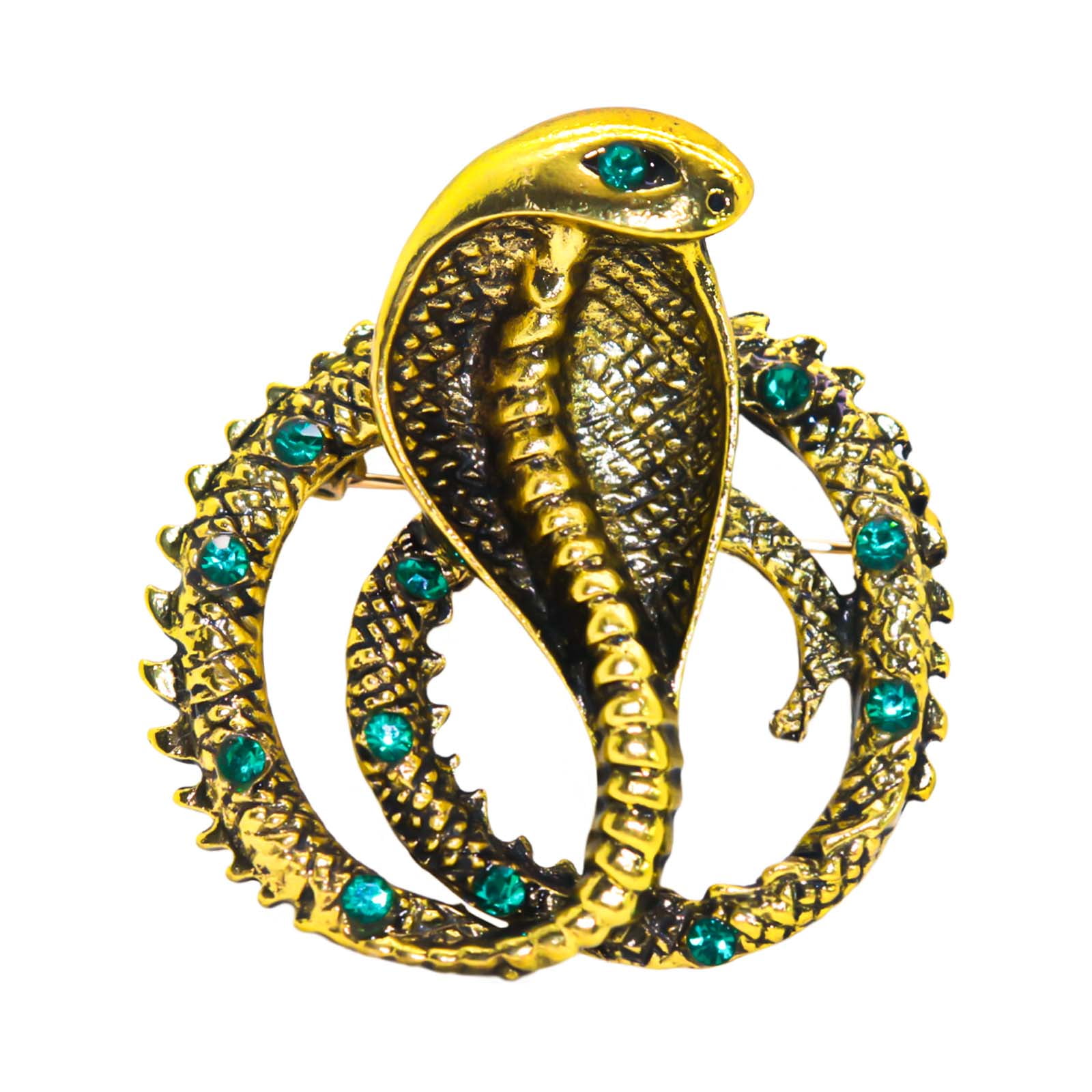 HETICA Men Vintage Cobra Brooch Pin for Suits Animal Lapel Pin Safety ...