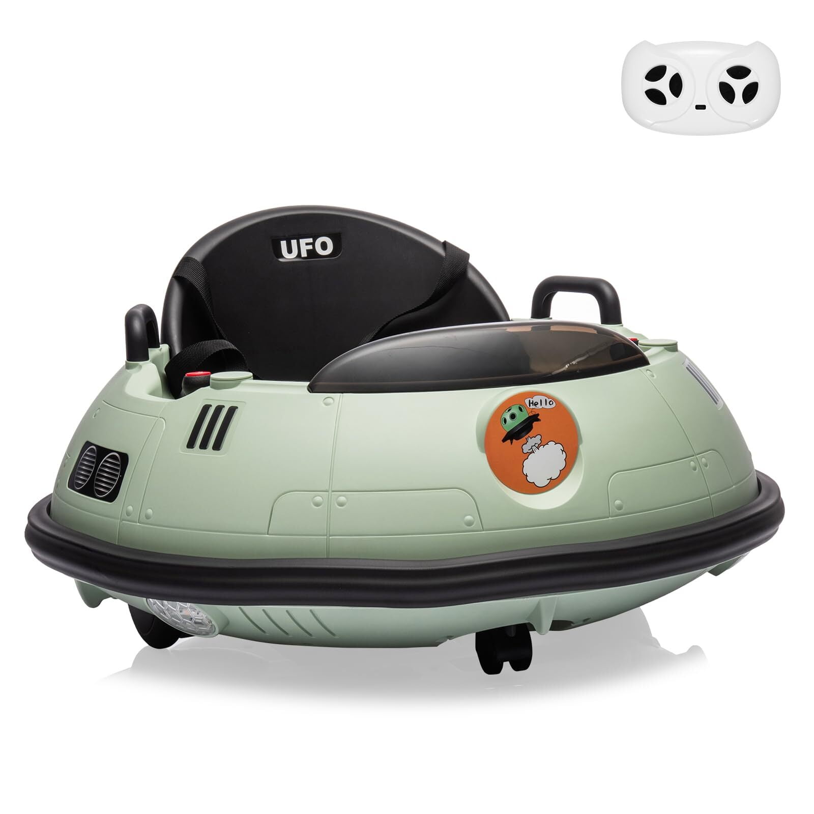 HETOY Kids Ride On Bumper Car, 12V Electric Bumping Car with Remote ...