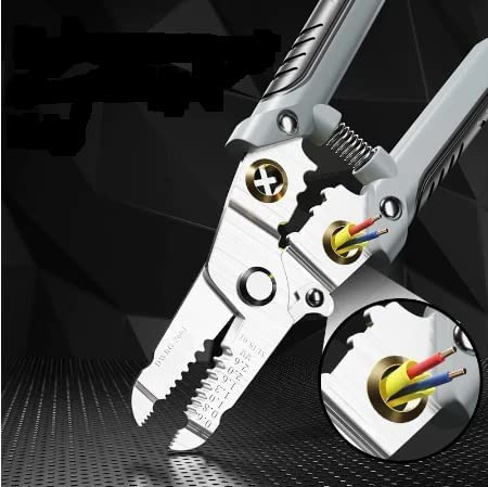 HETVIN 6 In 1 Multifunction Electrician Wire Plier Tool Electrical Wire ...