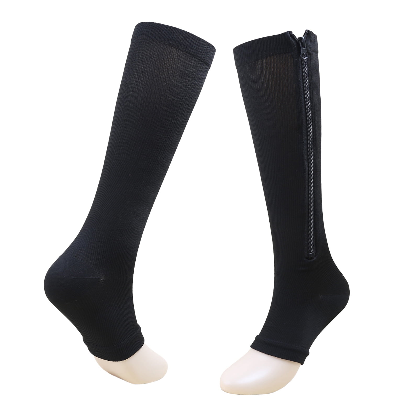 HEVIRGO 1 Pair Pressure Stockings with Zipper Men Women Compression ...