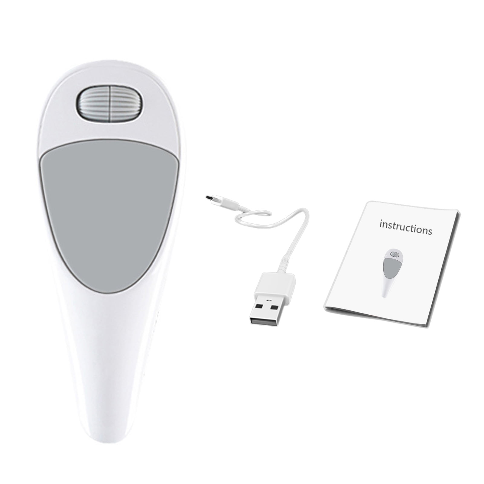 HEVIRGO 1 Set Wireless Thumb Mouse for Phone Tablet Laptop, Smooth Page ...