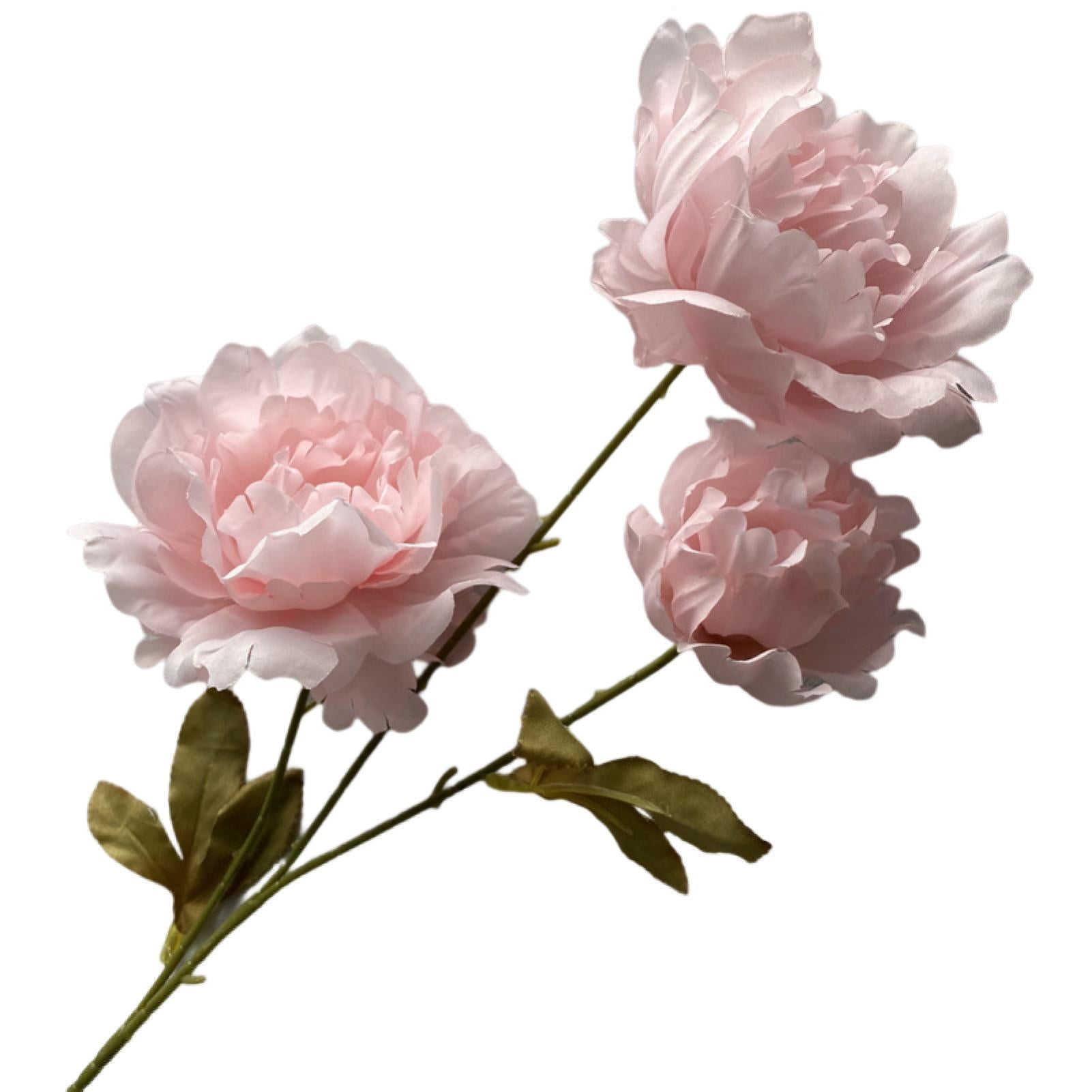 HEVIRGO 11PCS Simulation Peony 3 Heads in One Realistic Faux Silk ...