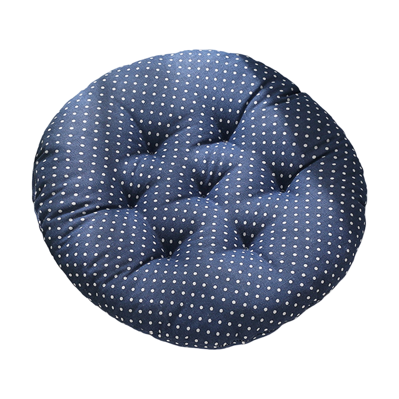 Hevirgo Round Chair Cushion, Soft Washable Polyester, Plaid Pattern, 12 ...