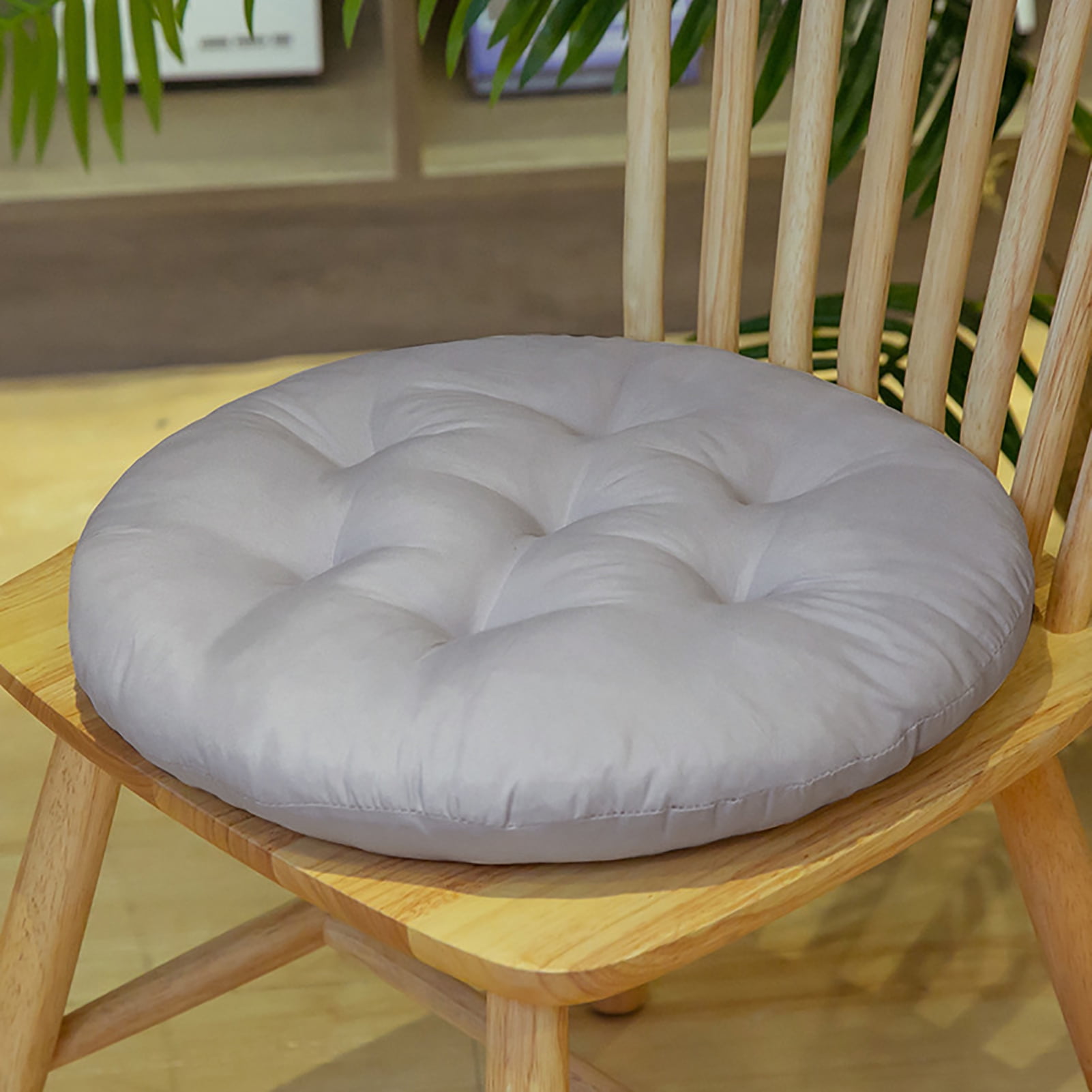 HEVIRGO 16x16 Inch Chair Cushion Solid Color Non-Skid Polyester Rocking ...