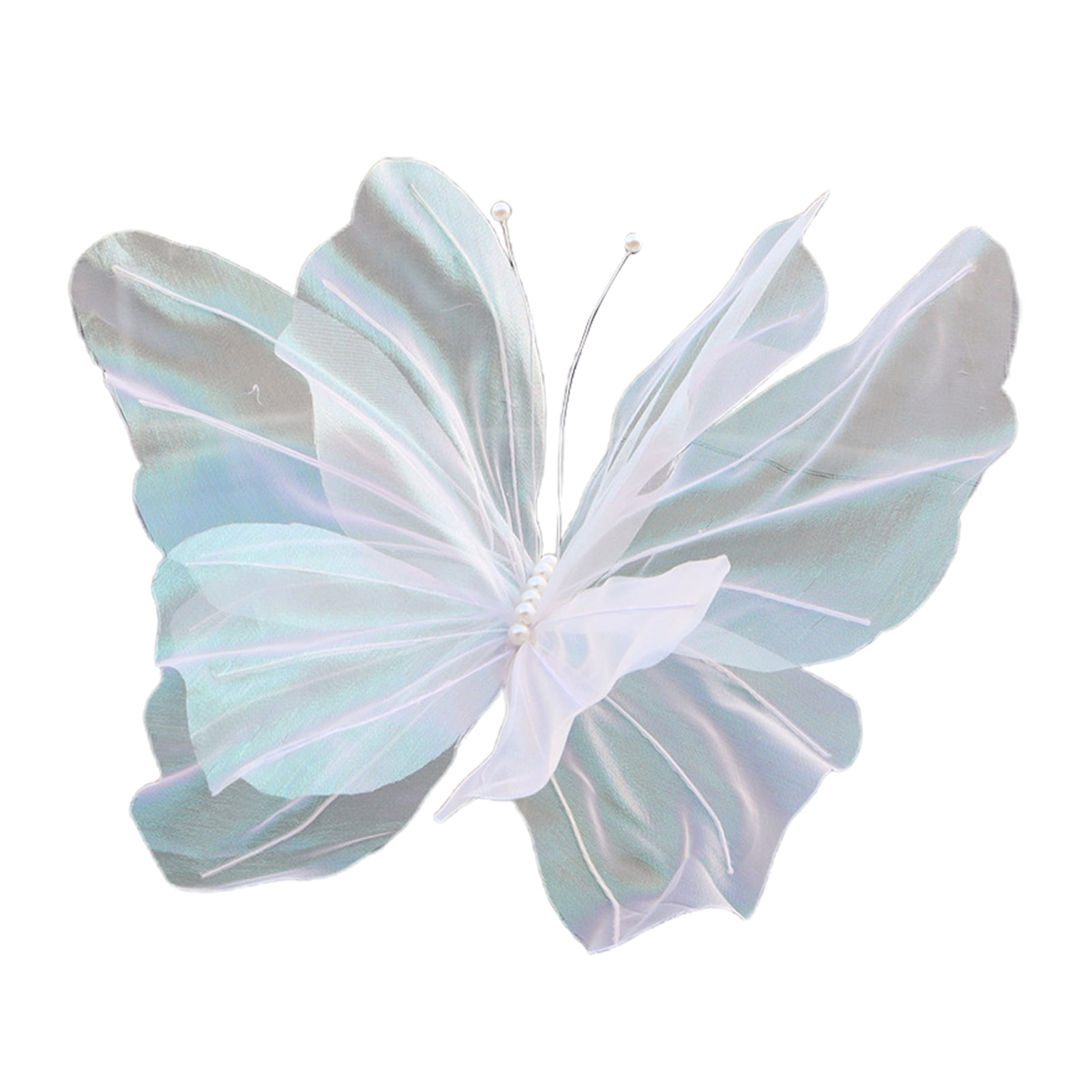 HEVIRGO 1PC Large Artificial Butterfly Gauze Simulation Butterfly 3D ...