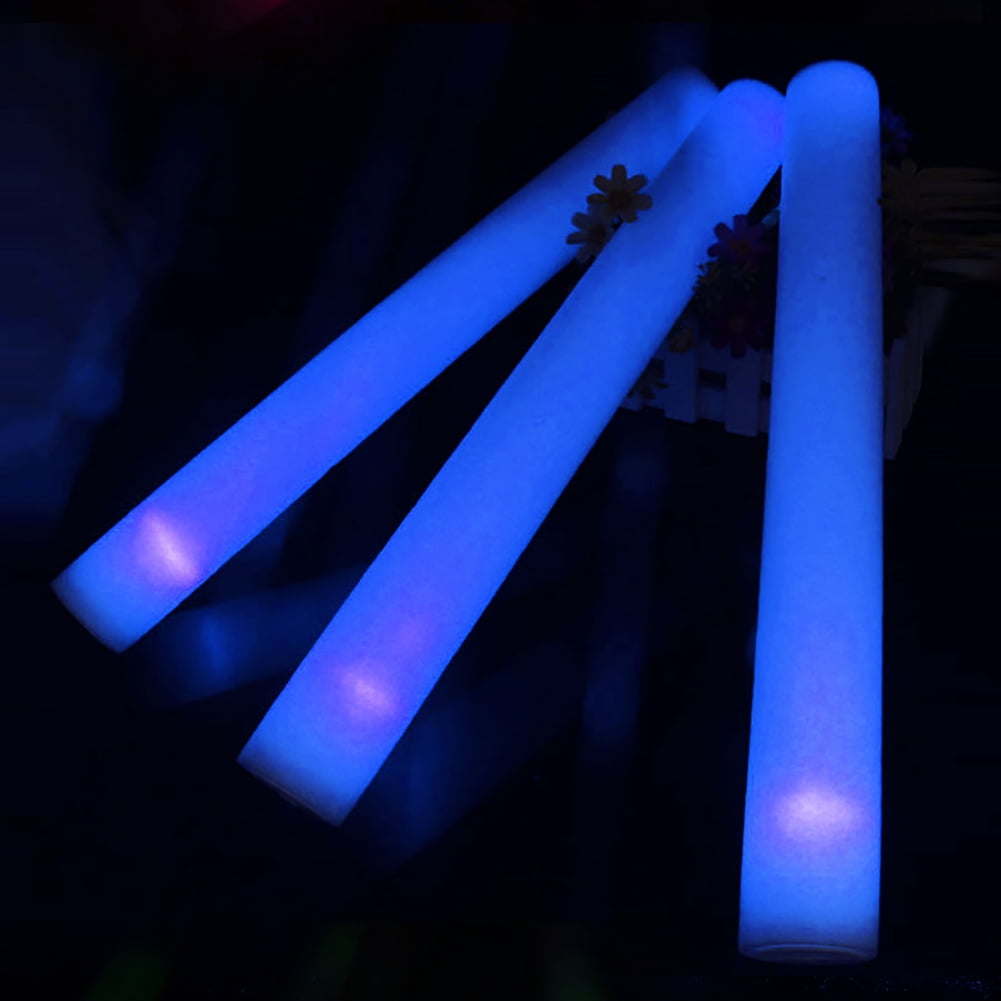 HEVIRGO 3Pcs Luminous LED Glow Light Stick Foam Wand Concert ...