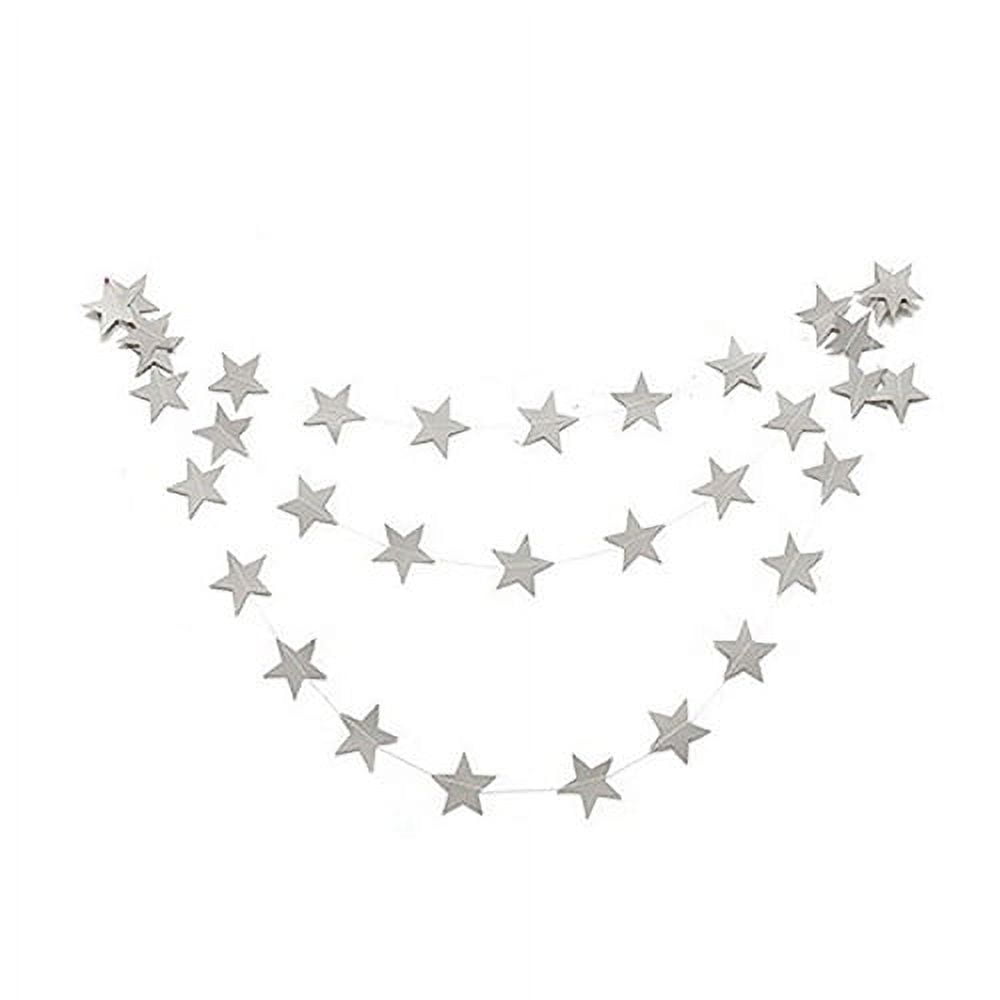 HEVIRGO 4M Xmas String Hanging Star Christmas Party Decoration Tree ...