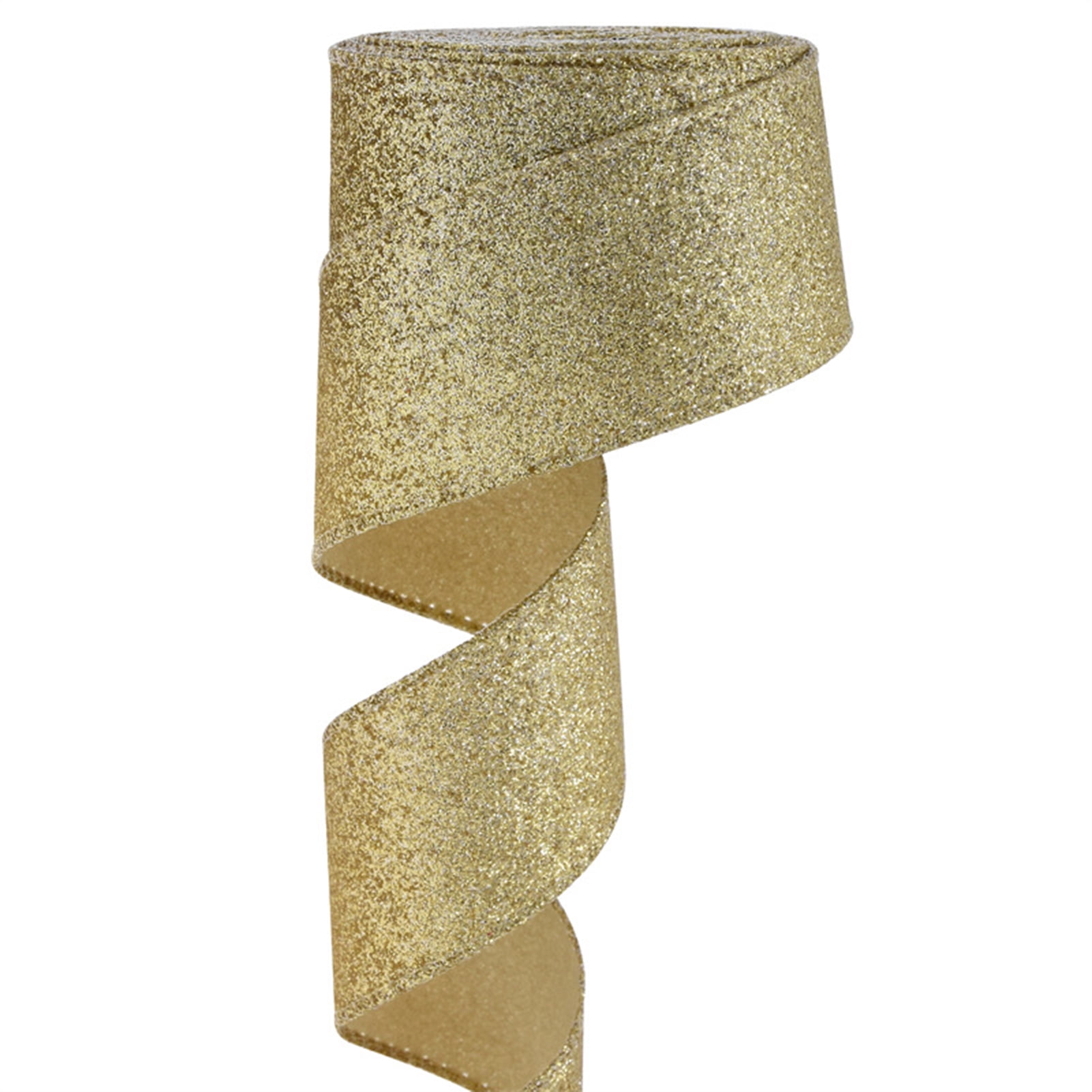 HEVIRGO 4cm/6cm Christmas Ribbon Glitter High Gloss Multi-colors Tear ...