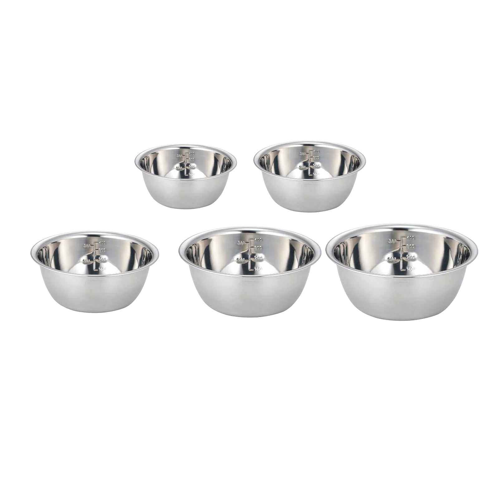 HEVIRGO 5 Pcs Stainless Steel Mixing Bowls Set Salad Bowl for Cooking ...