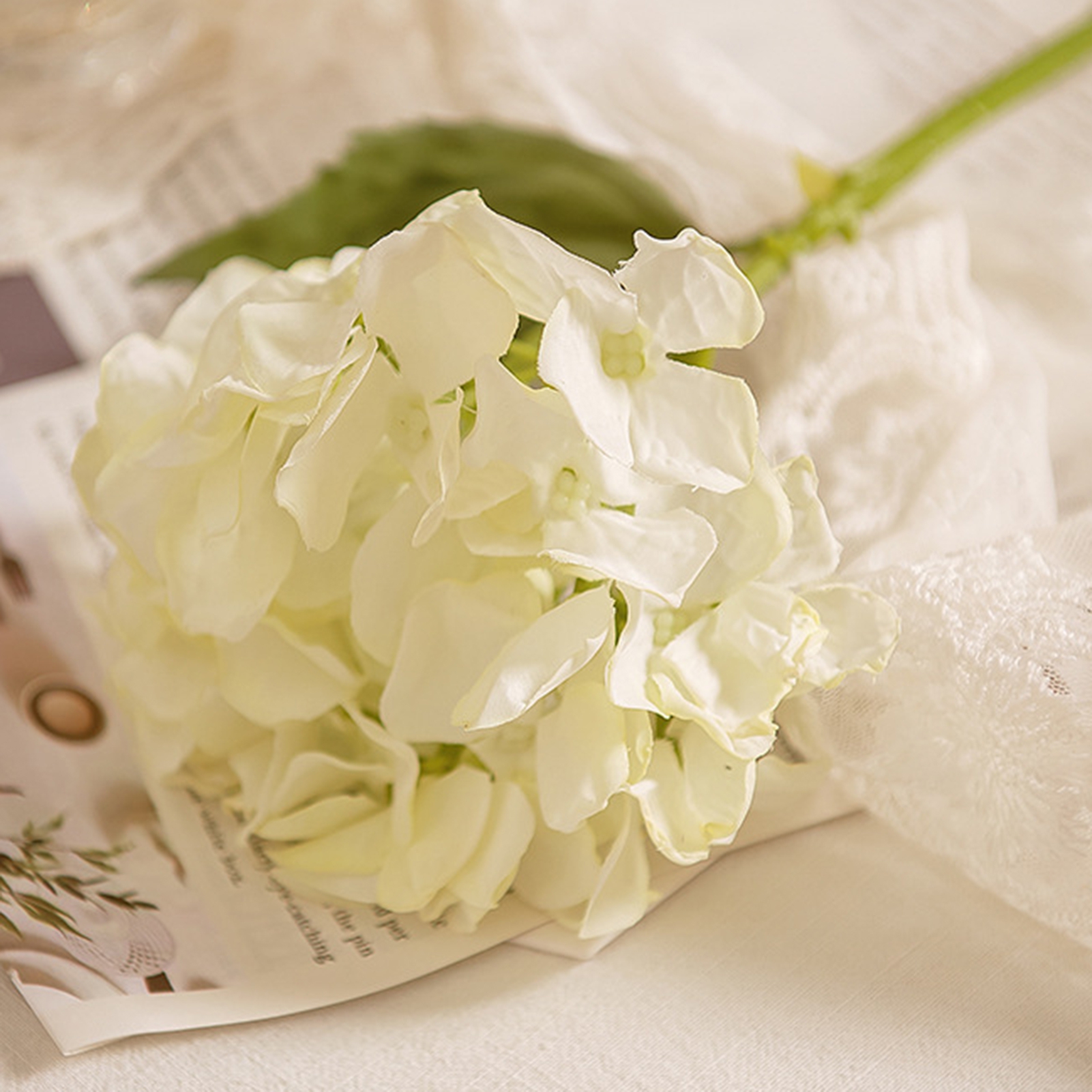 HEVIRGO 5PCS Artificial Hydrangea Realistic Delicate Portable Eye ...