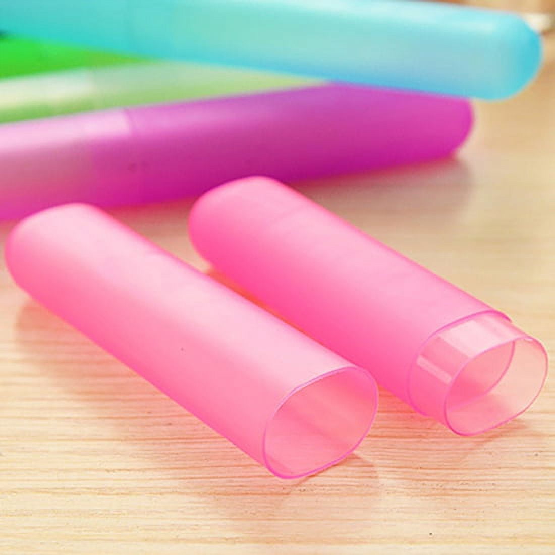HEVIRGO 5PCS Portable Travel Hiking Camping Toothbrush Holder Case Tube ...