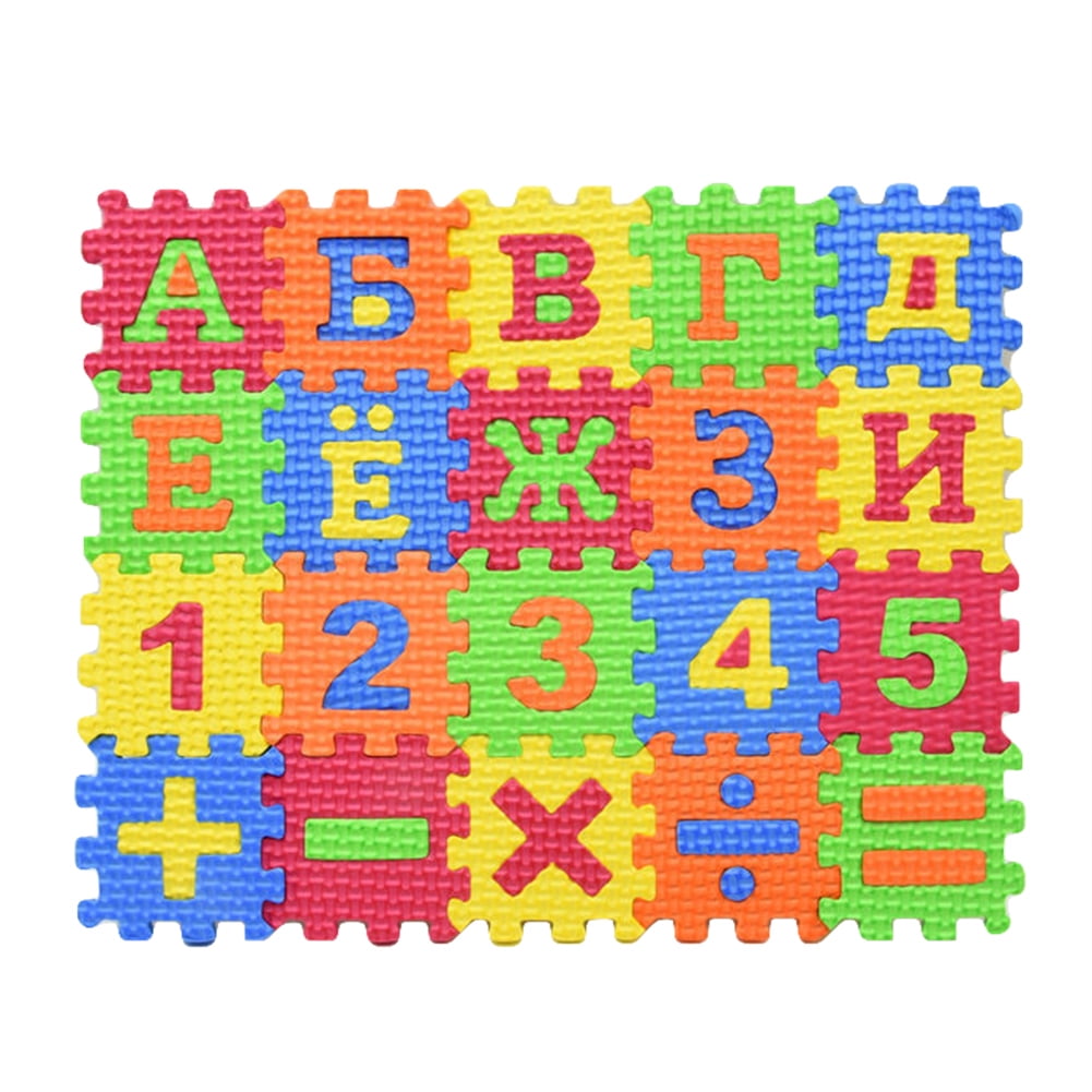 HEVIRGO 60Pcs/Set Russian Alphabet Carpet Baby Kids Education Toy ...