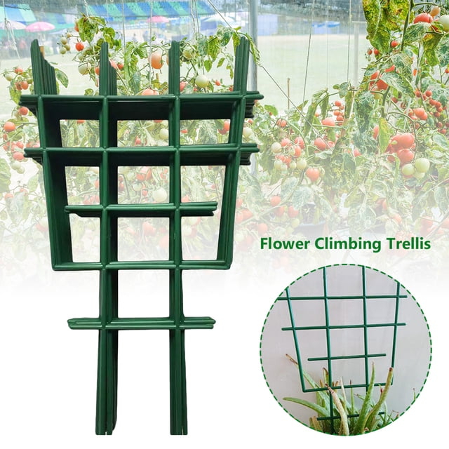 HEVIRGO 6Pcs Garden Climbing Plant Pot Flower Support Bracket Leaf ...