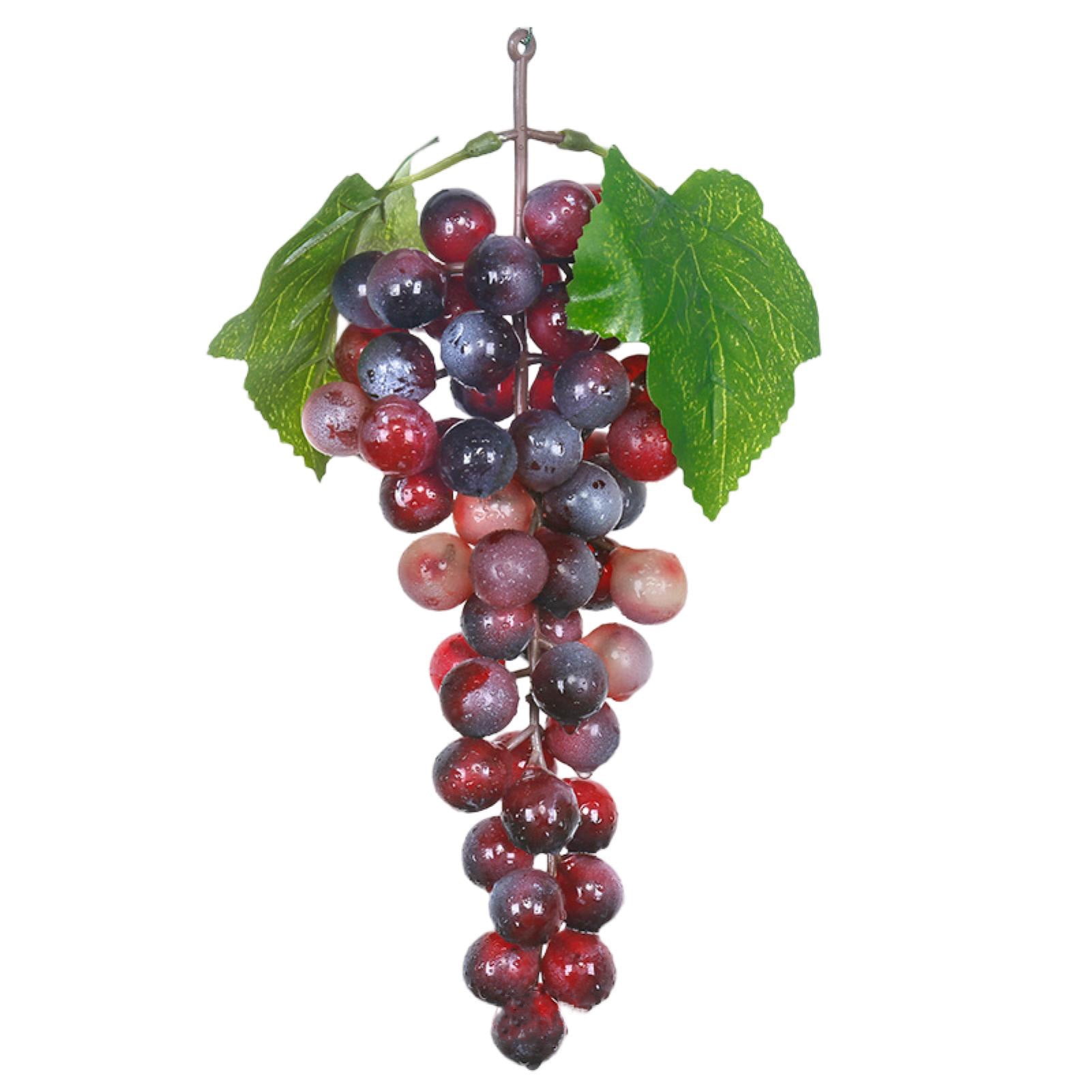 HEVIRGO 7PCS Artificial Grape Frosted Design Realistic Not Wither ...