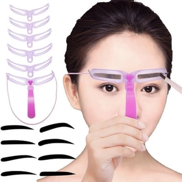 Eyebrow Stencil With Strap 6 Styles Arched Eyebrow Stencil Eyebrow ...