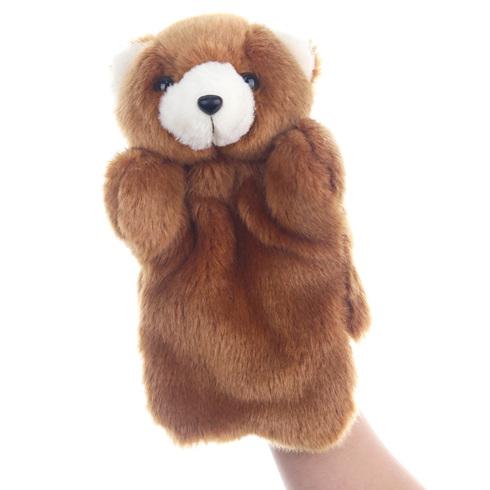 HEVIRGO Cute Plush Bear Animal Hand Puppet Doll Intelligent Parent ...
