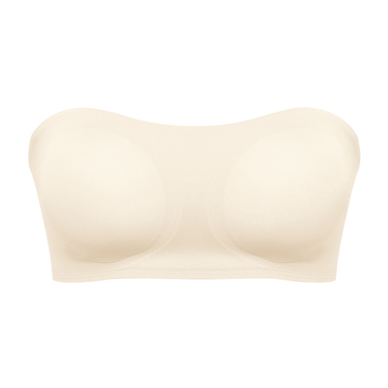 HEVIRGO Invisible Bra with Side Breast Buttons Half Cup Size Contoured ...