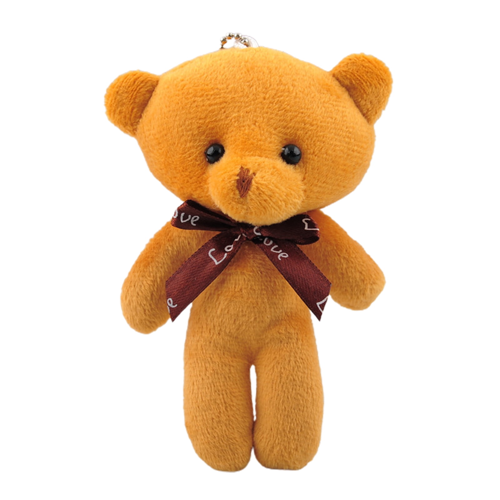 HEVIRGO Plush Pendant Bear Shape Cute Face Lovely Mini Plush Conjoined ...