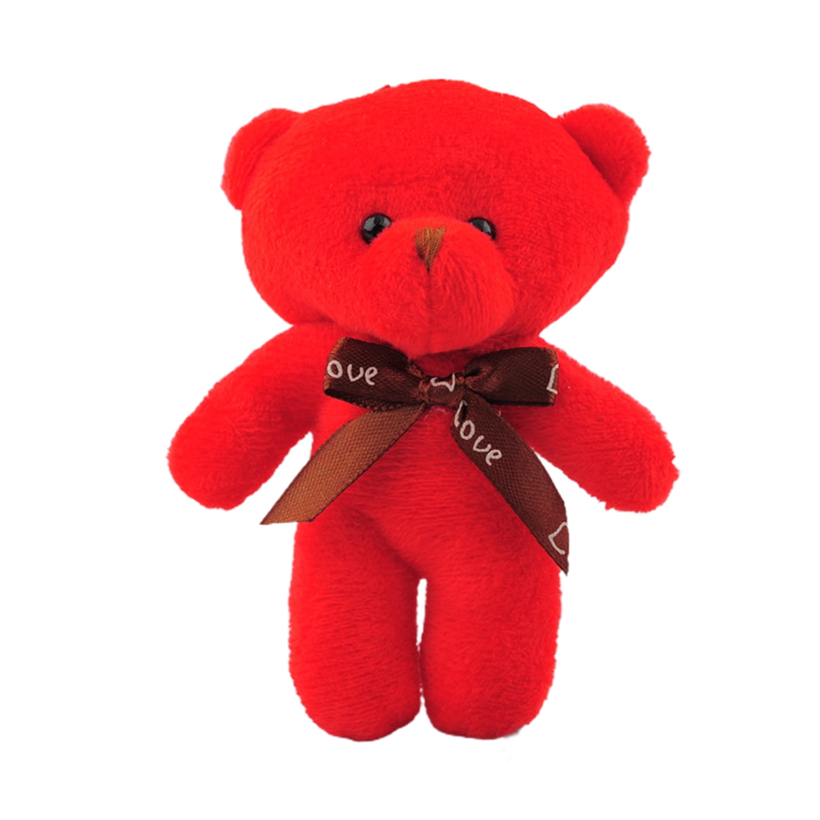 HEVIRGO Plush Pendant Bear Shape Cute Face Lovely Mini Plush Conjoined ...